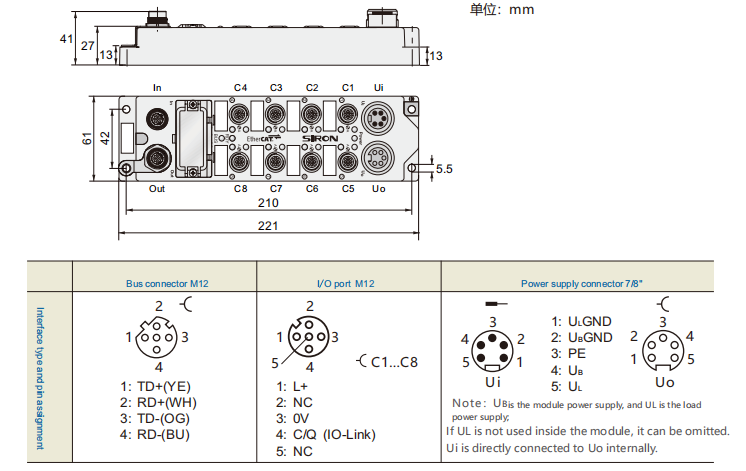 SiRON T313-4 Series IP67 CC-Link IE Field Base I/O-Link Master Station ...