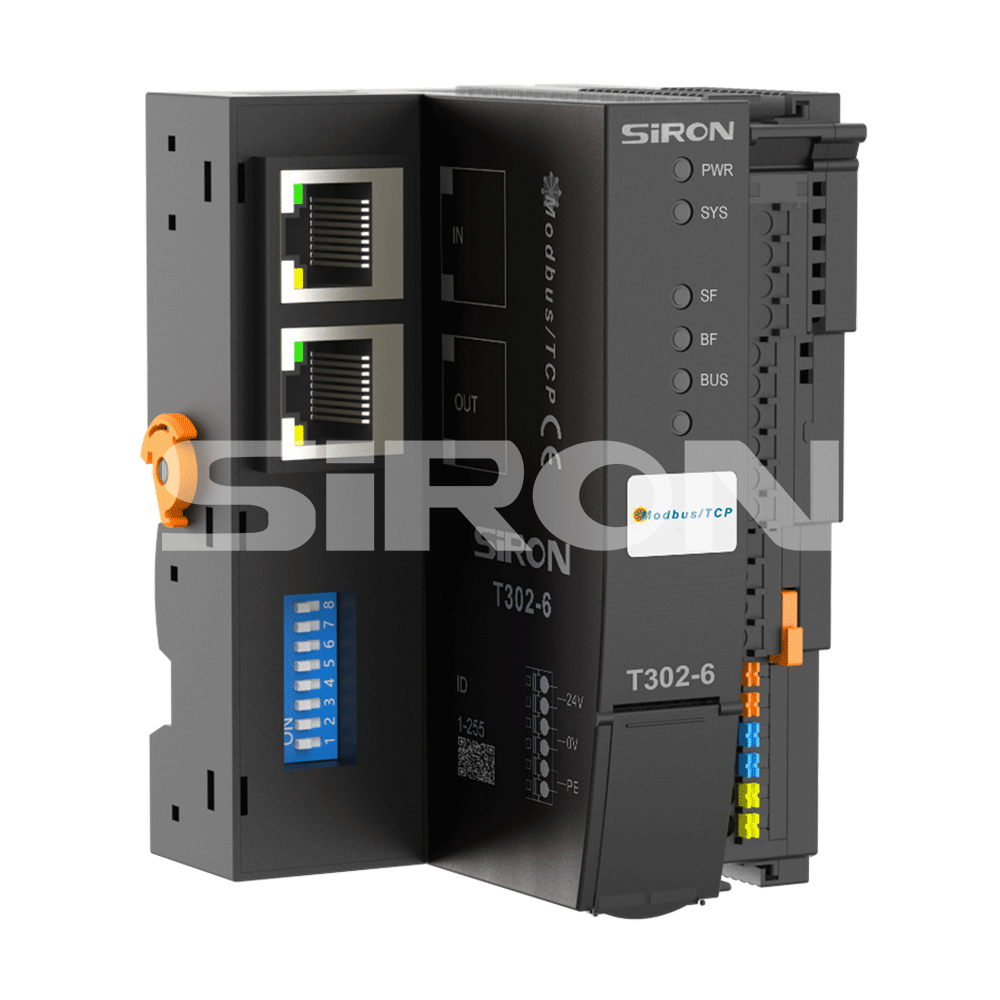 SiRON T302-6 Modbus/TCP Coupler IP20 Plug-in Remote I/O Module от китайски производител - SIRON